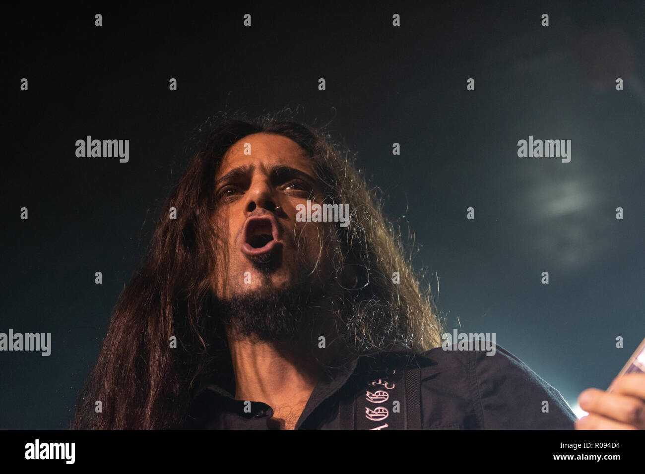 Pavia, Italy - October 31, 2018: German symphonic metal musical group ...