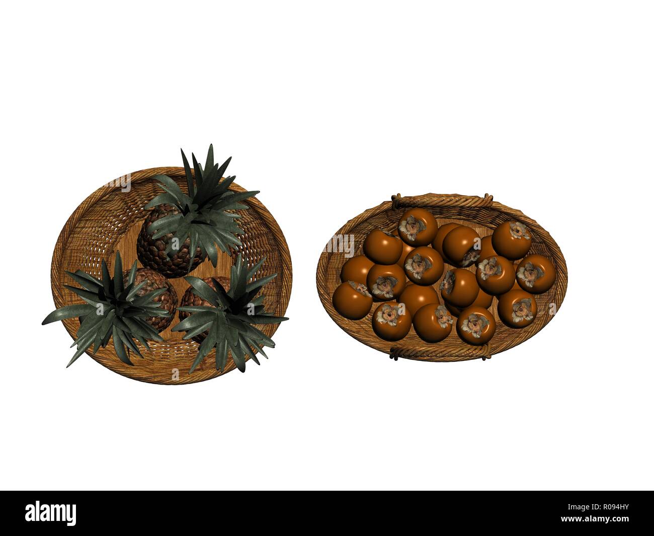 3d rendering green palm Cut Out Stock Images & Pictures - Alamy