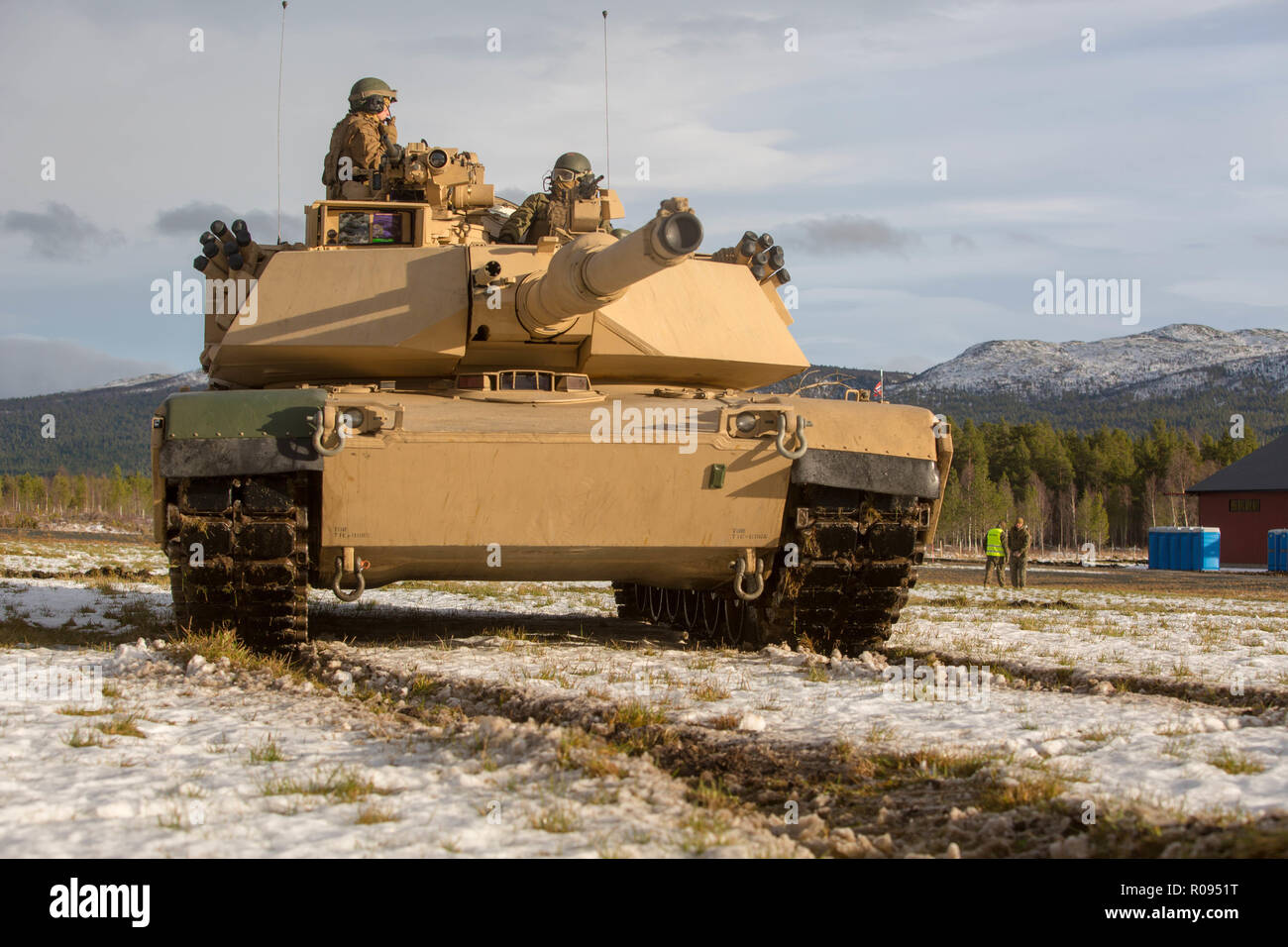 U.S. Marines with 2nd Tank Battalion, 2nd Marine Division, seize an ...