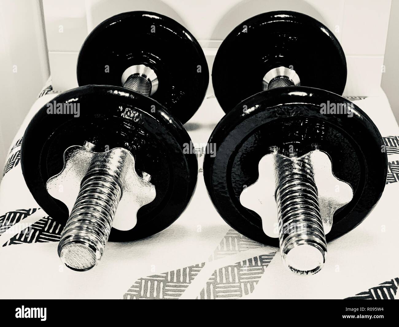 Vintage dumbbells hi-res stock photography and images - Alamy