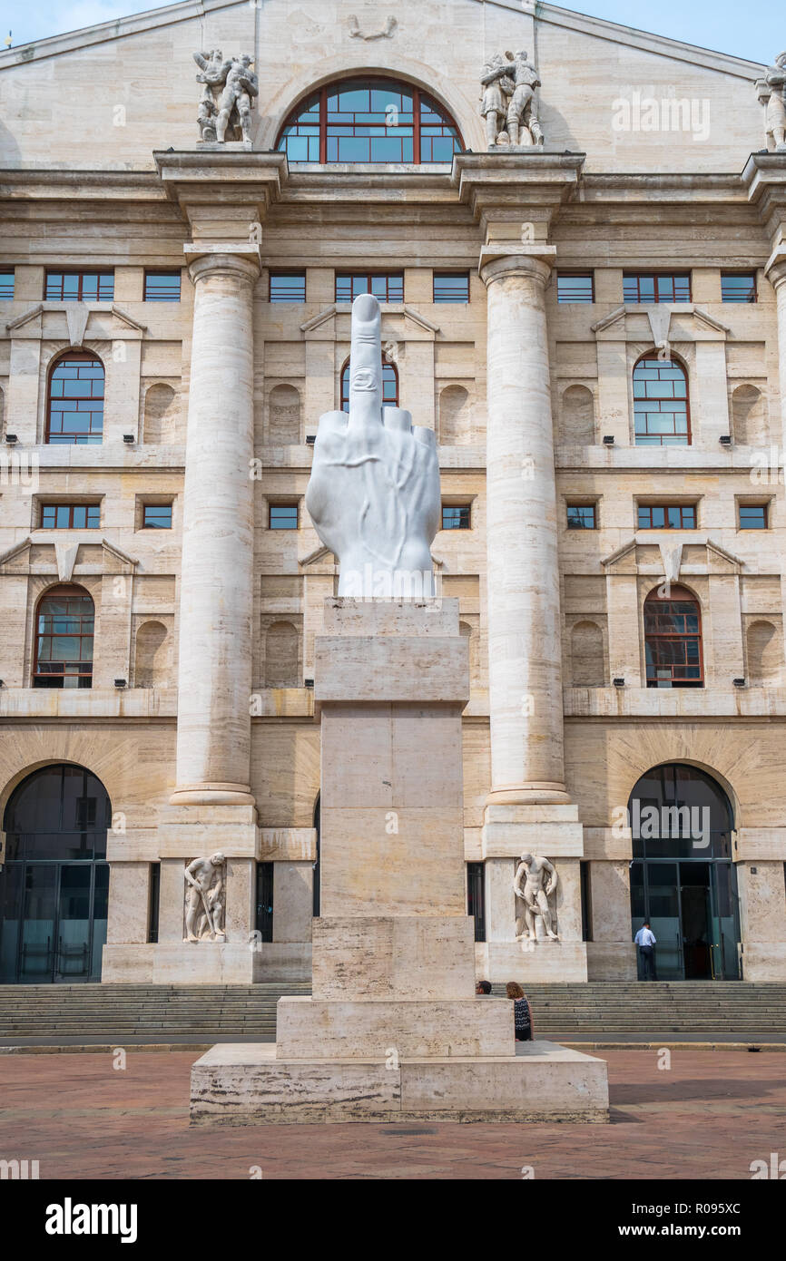 Middle finger sculpture hi-res stock photography and images - Alamy