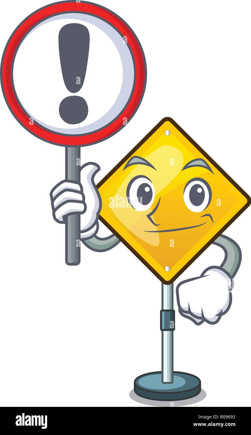 With sign harm warning sign shaped on cartoon Stock Vector Image & Art ...