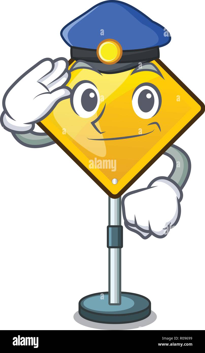 Police sign on building Stock Vector Images - Alamy