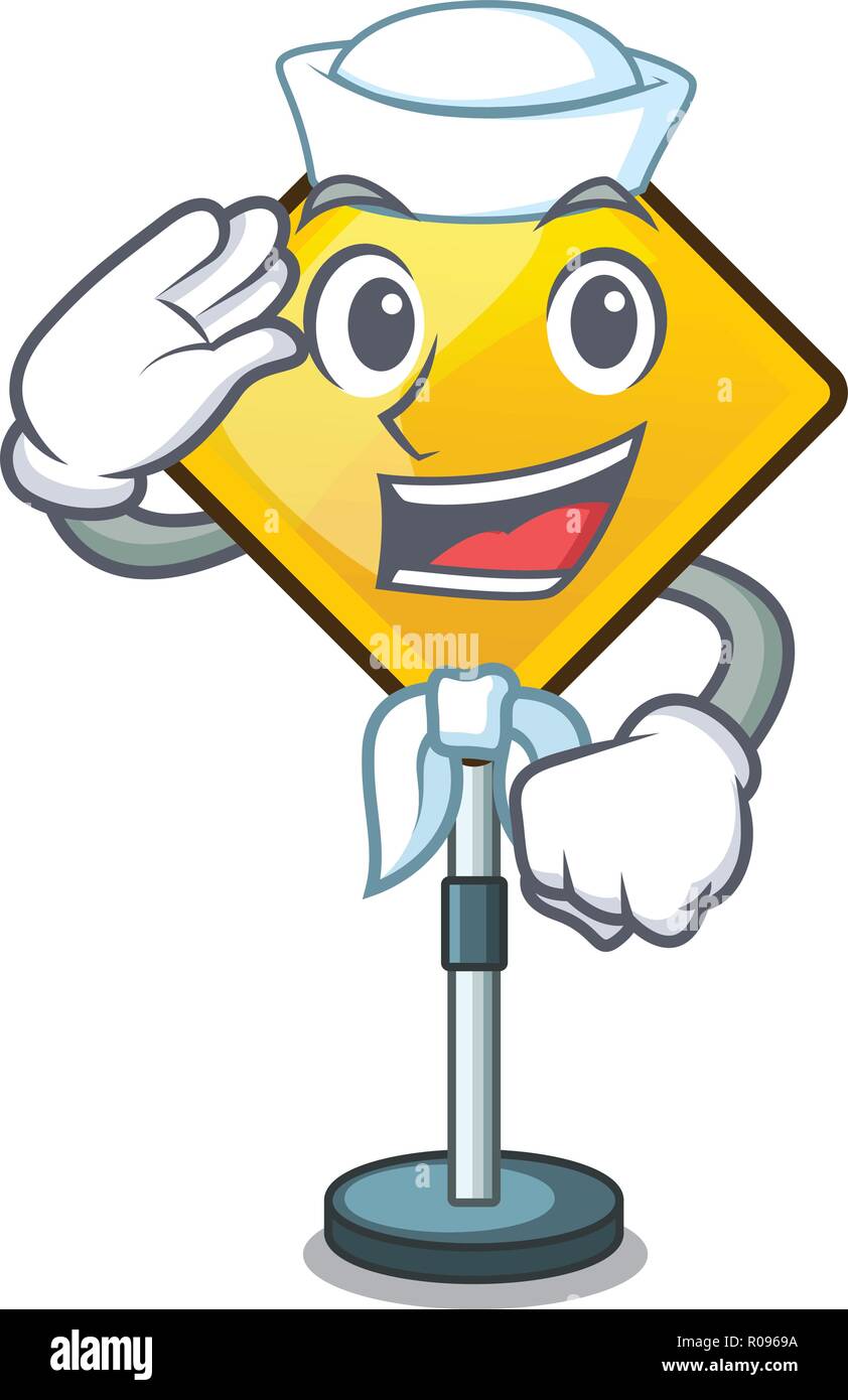 Sailor harm warning sign shaped on cartoon Stock Vector Image & Art - Alamy