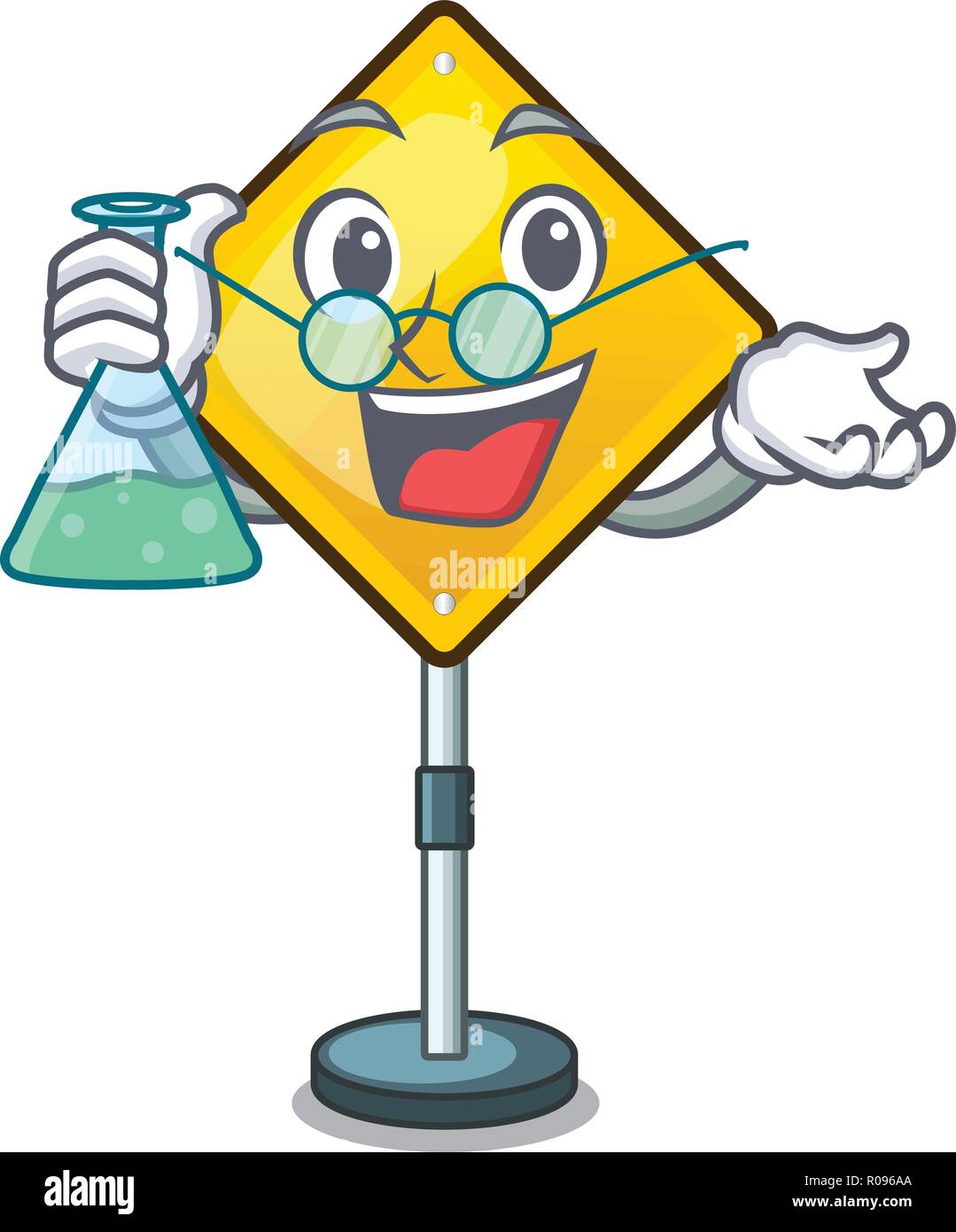 Professor warning attention sign shaped character exclamation Stock ...