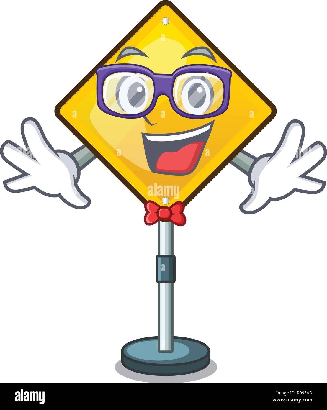 Geek warning attention sign shaped character exclamation Stock Vector ...