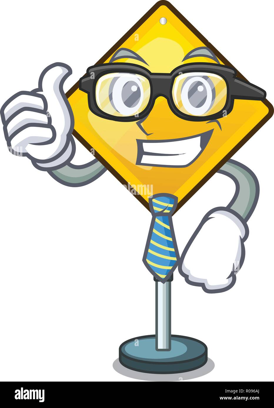 Businessman warning attention sign shaped character exclamation Stock ...