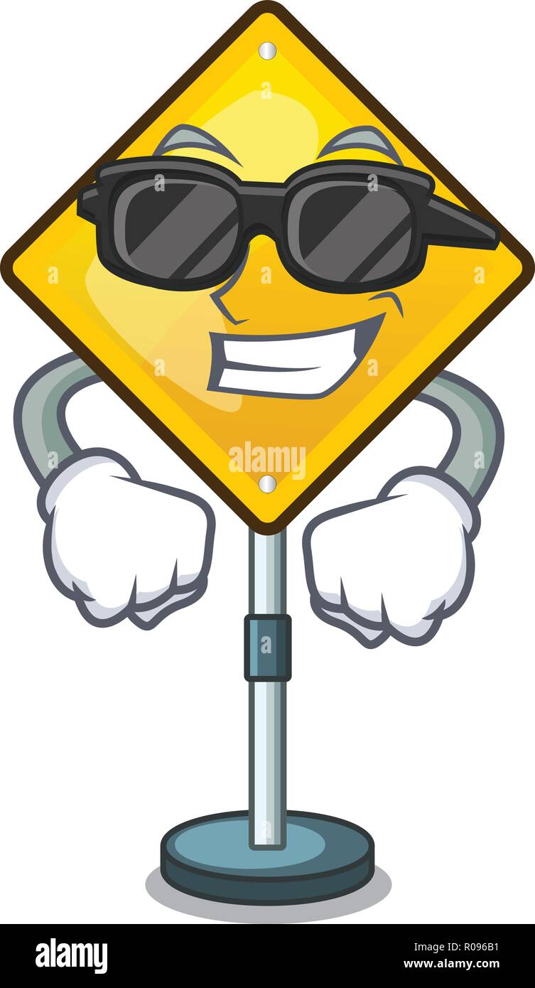 Super cool warning attention sign shaped character exclamation Stock ...