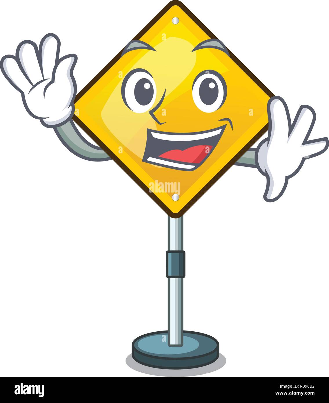 Cartoon emoticon exclamation mark character hi-res stock photography ...