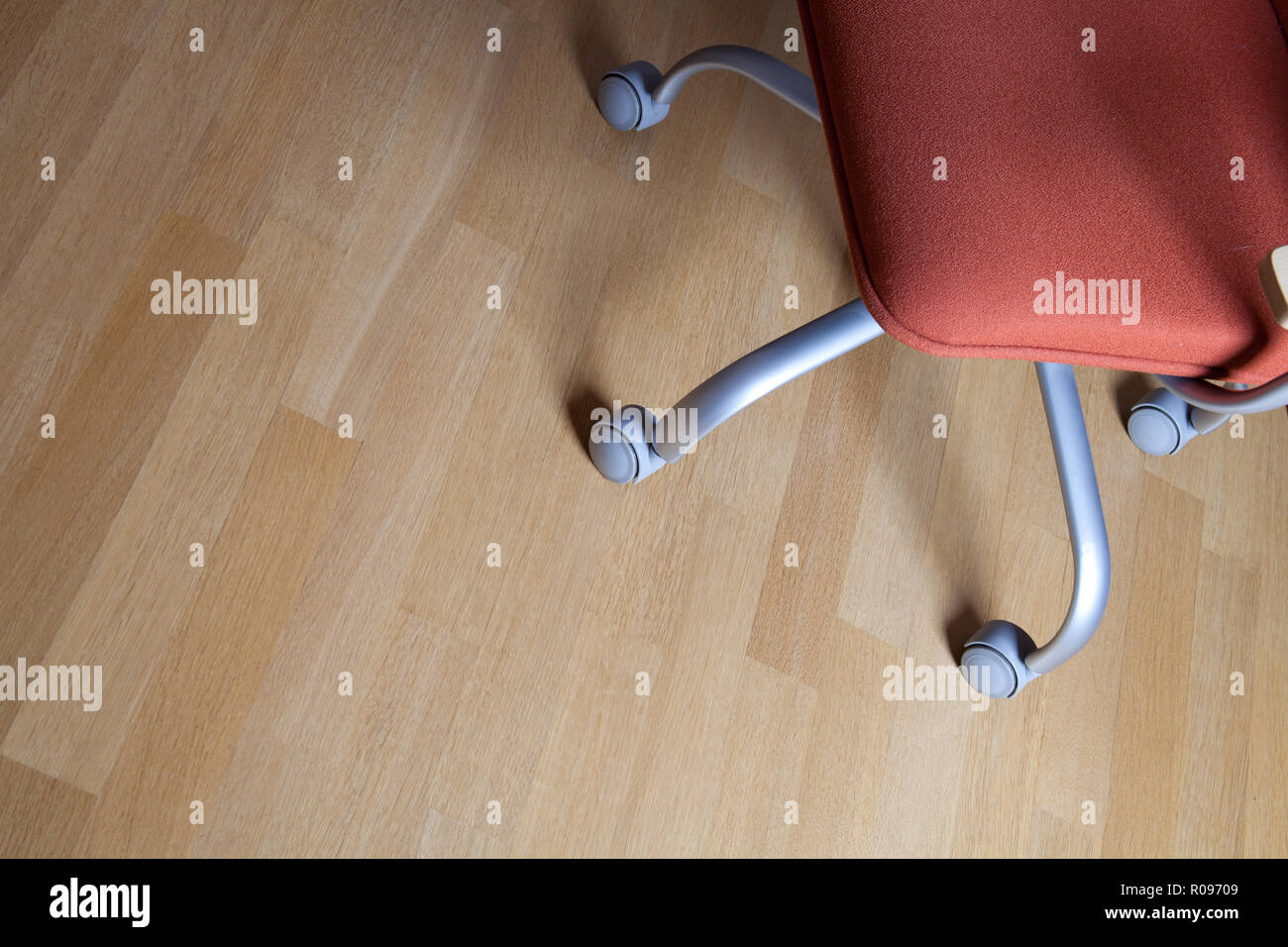 close up image of office chair on a floor Stock Photo - Alamy