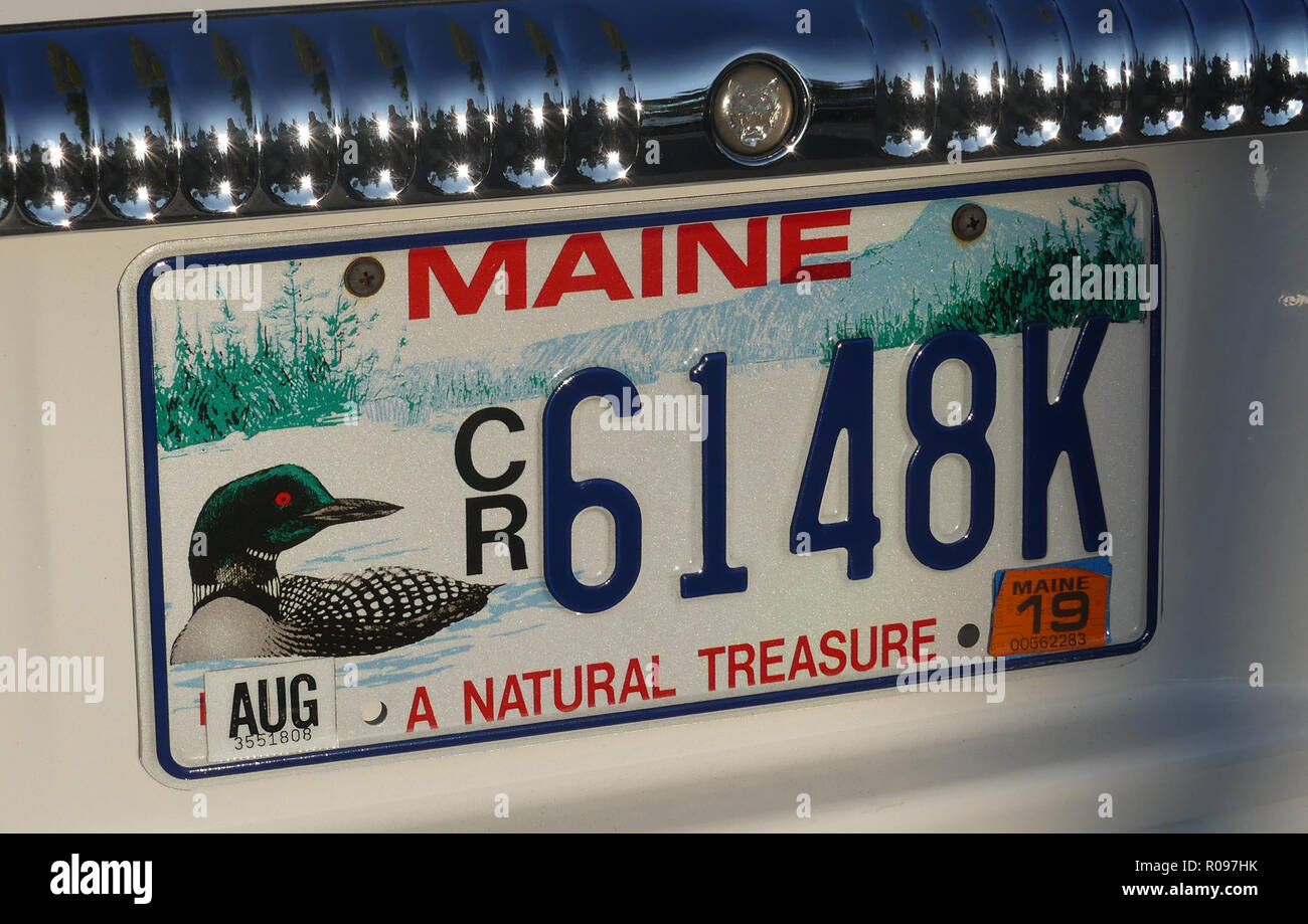 American number plate hi-res stock photography and images - Alamy