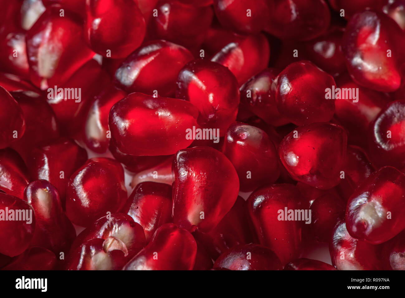 red grains of pomegranate Stock Photo - Alamy