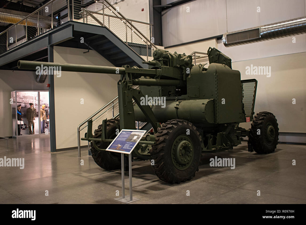 M2A1 Anti-aircraft Gun, Pima Air & Space Museum. Tucson Arizona. USA ...
