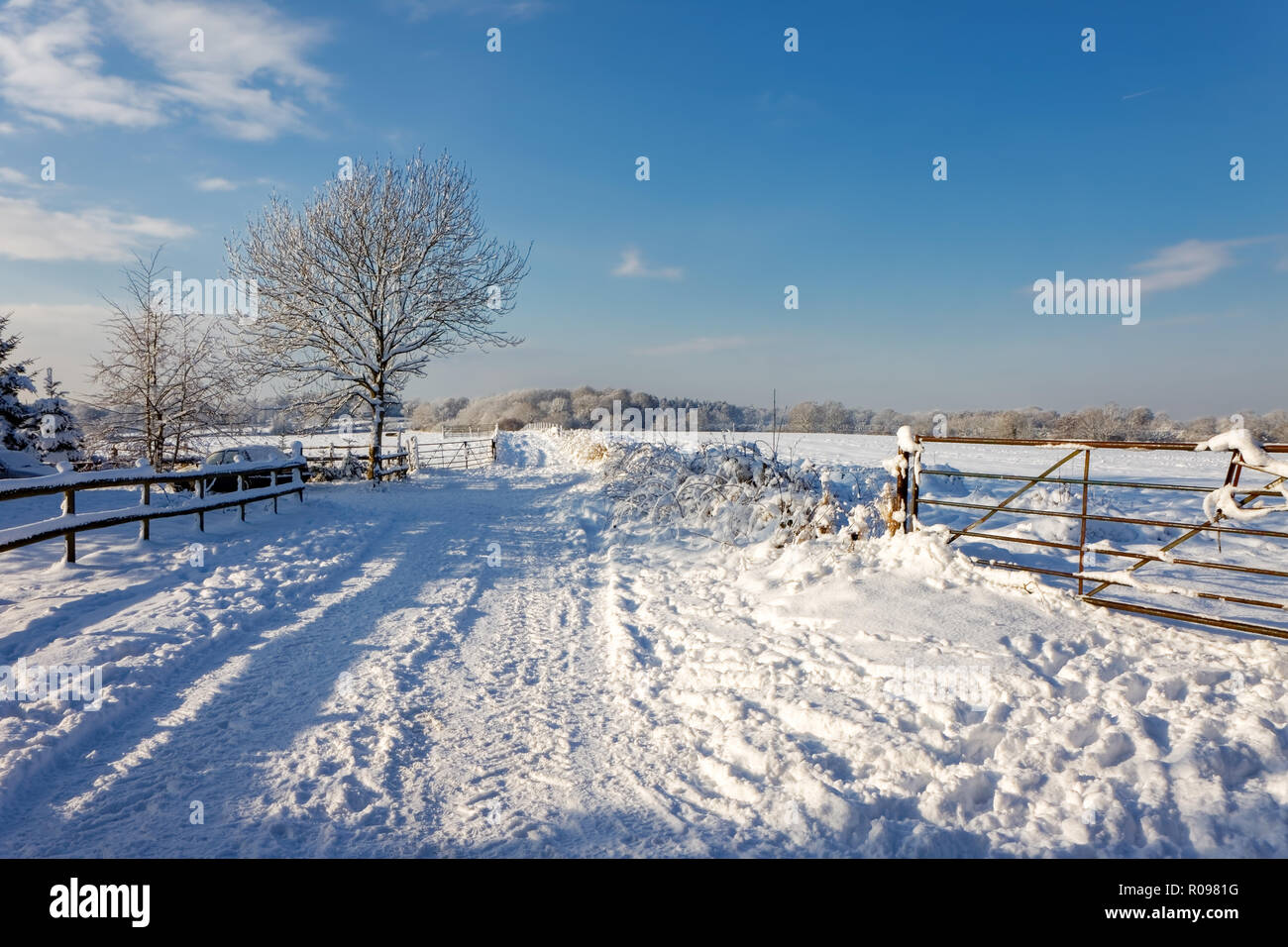 Winter scene in East Grinstead Stock Photo - Alamy