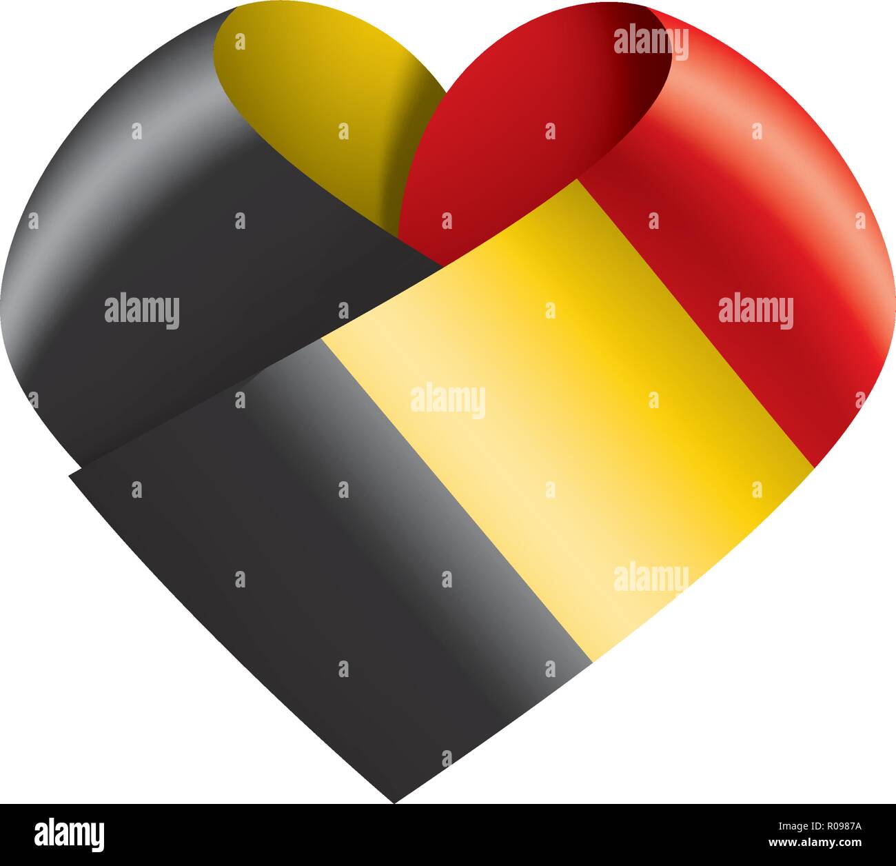 Belgium flag, vector illustration on a white background Stock Vector ...