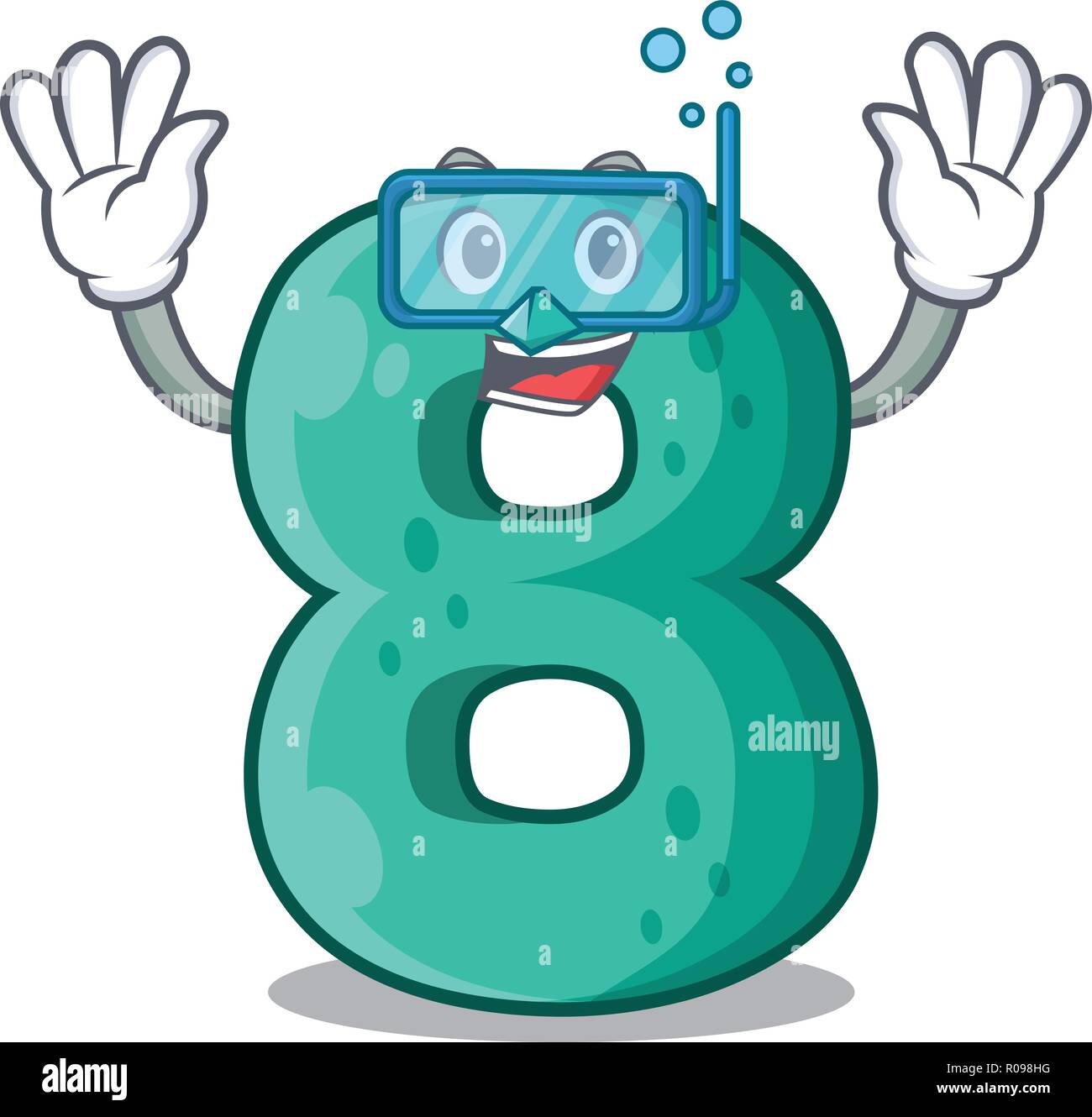 Eight glasses, water Stock Vector Images - Alamy