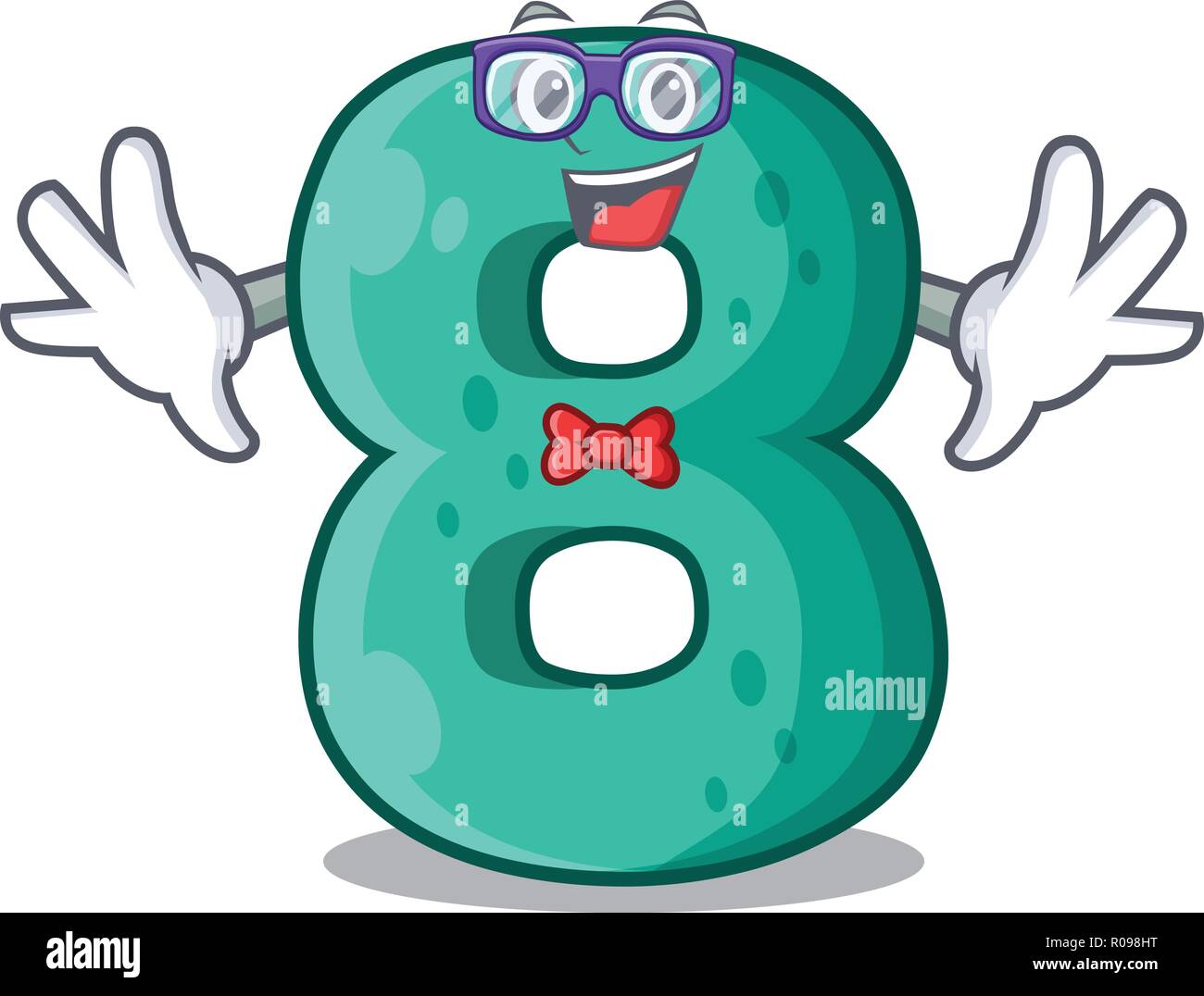 Geek number house eight the shaped character Stock Vector Image & Art ...