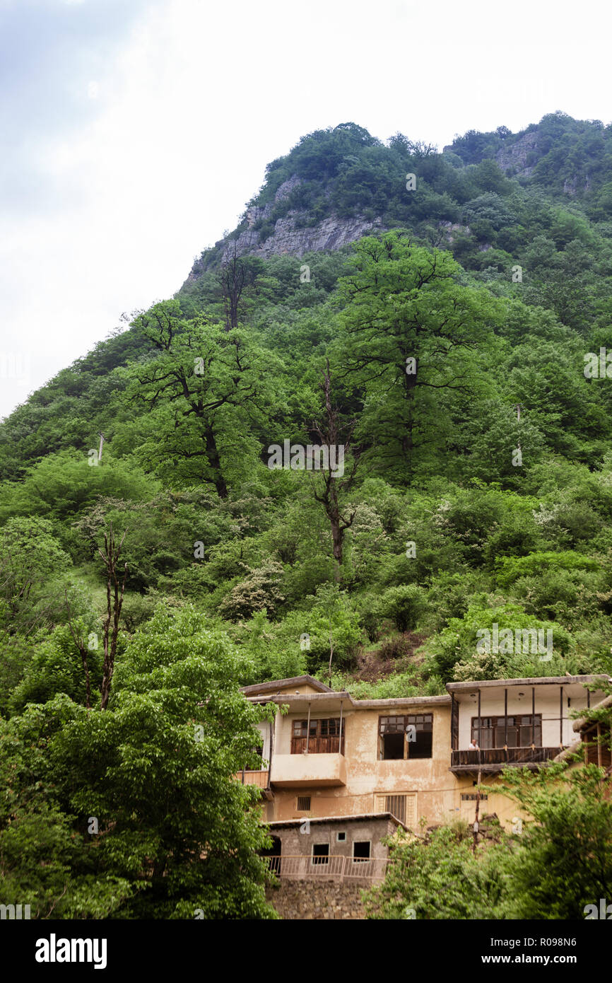 Historical town Masuleh in Gilan Province, Iran. Between great ...