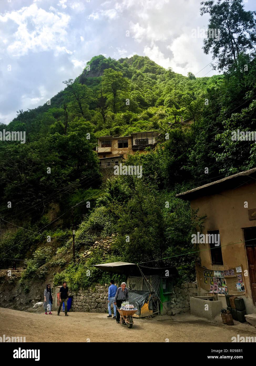 Historical town Masuleh in Gilan Province, Iran. Between great ...