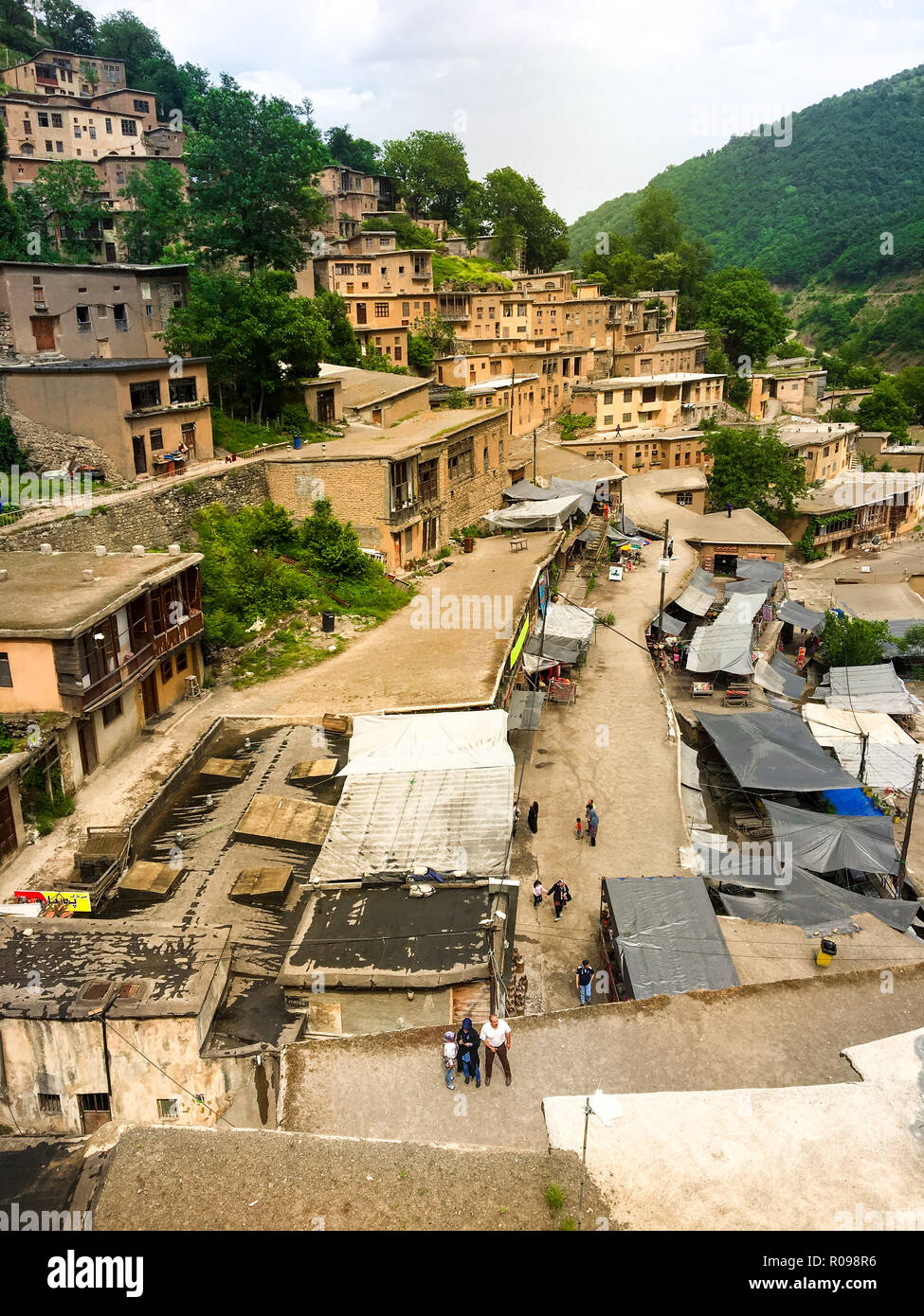Historical town Masuleh in Gilan Province, Iran. Between great ...