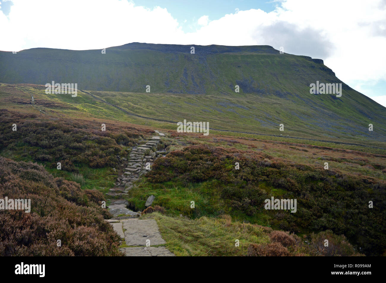 Path up to Ingleborough mountain Stock Photo - Alamy