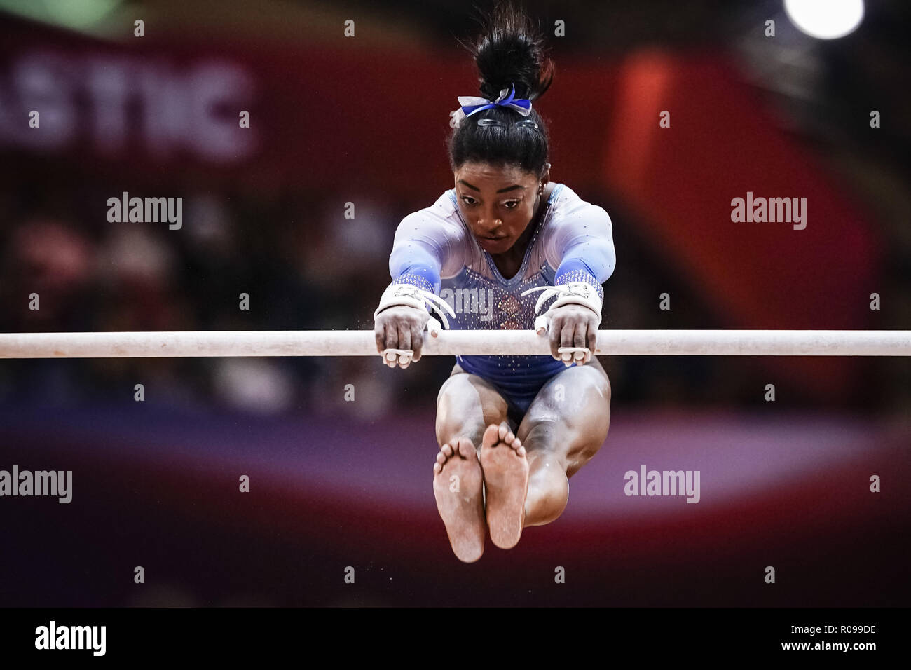 Doha, Qatar. November 2, 2018: Simone Biles of United States during ...