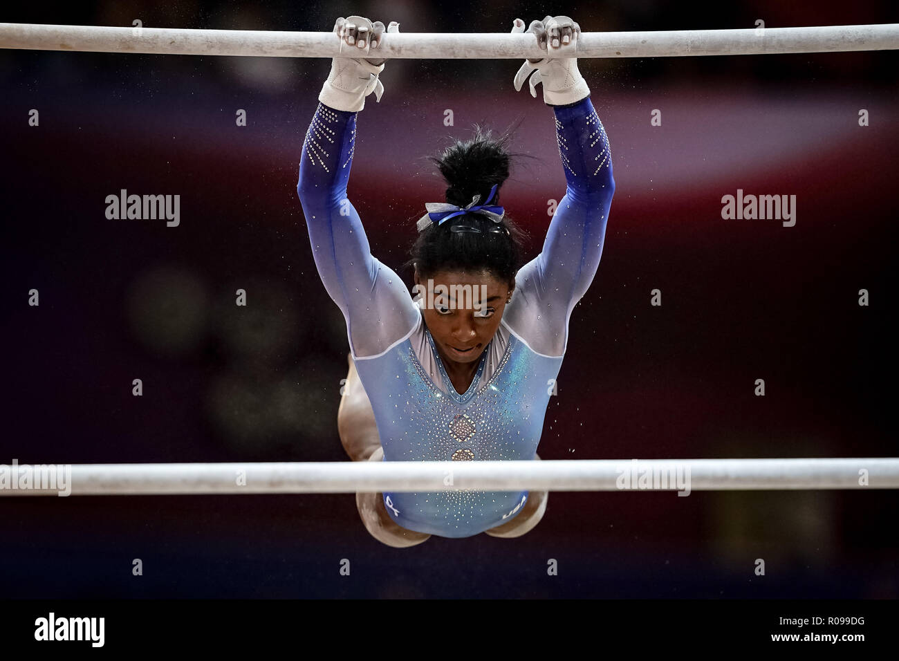 Doha, Qatar. November 2, 2018: Simone Biles of United States during ...