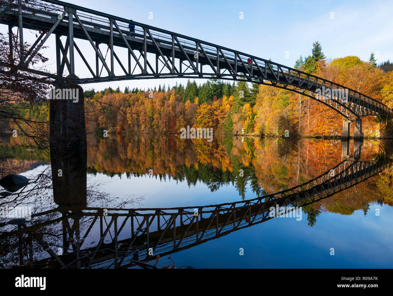 Faskally Loch Pitlochry Perthshire Scotland High Resolution Stock ...