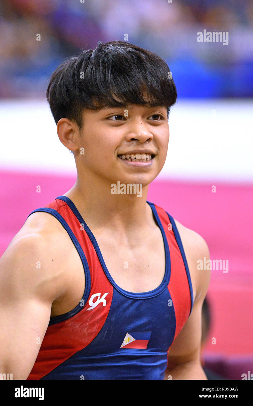 Doha, Qatar. 2nd Nov, 2018. Carlos Edriel Yulo (PHI), November 2, 2018 ...