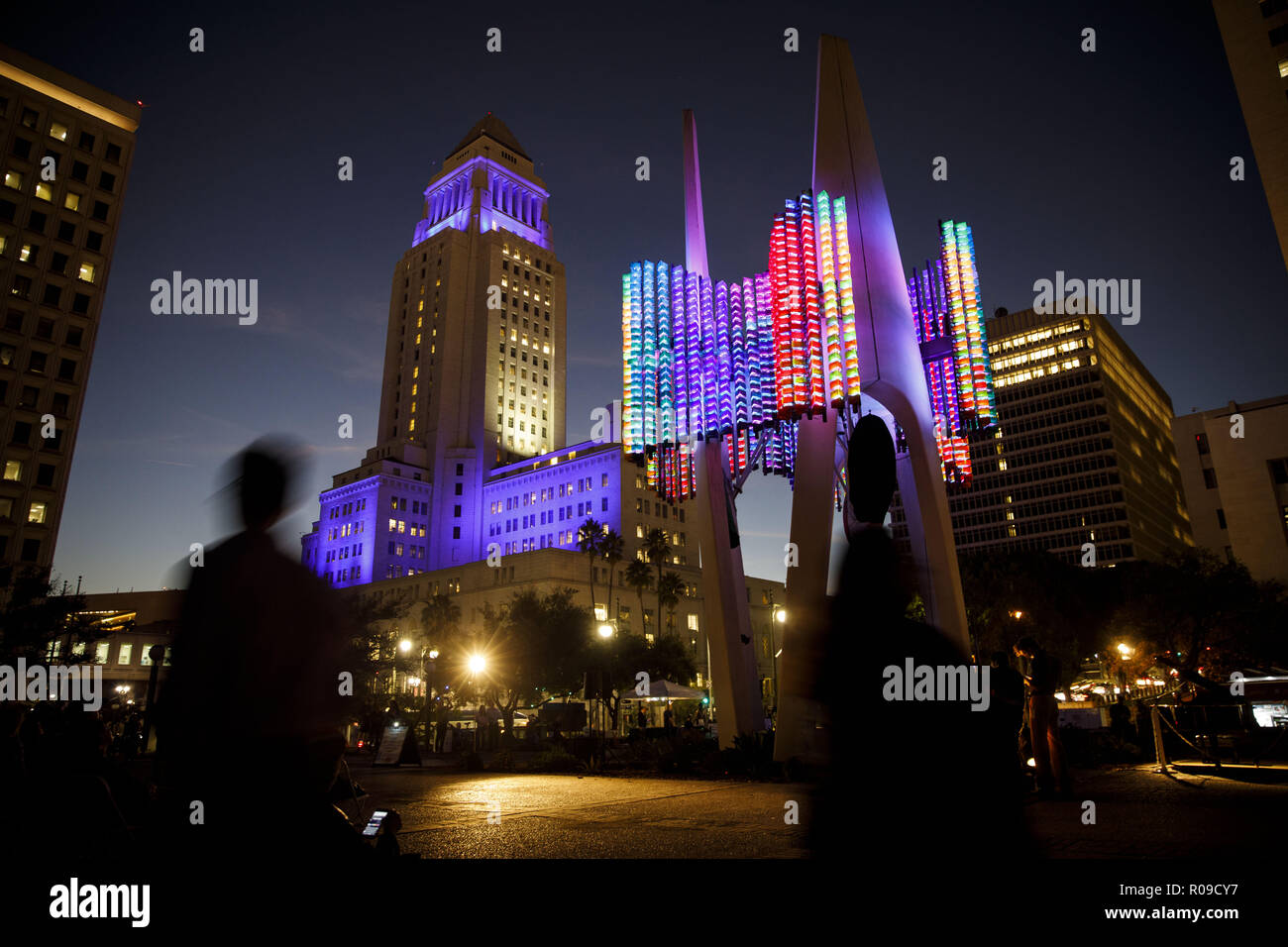 Los angeles skyline 1970s hi-res stock photography and images - Alamy