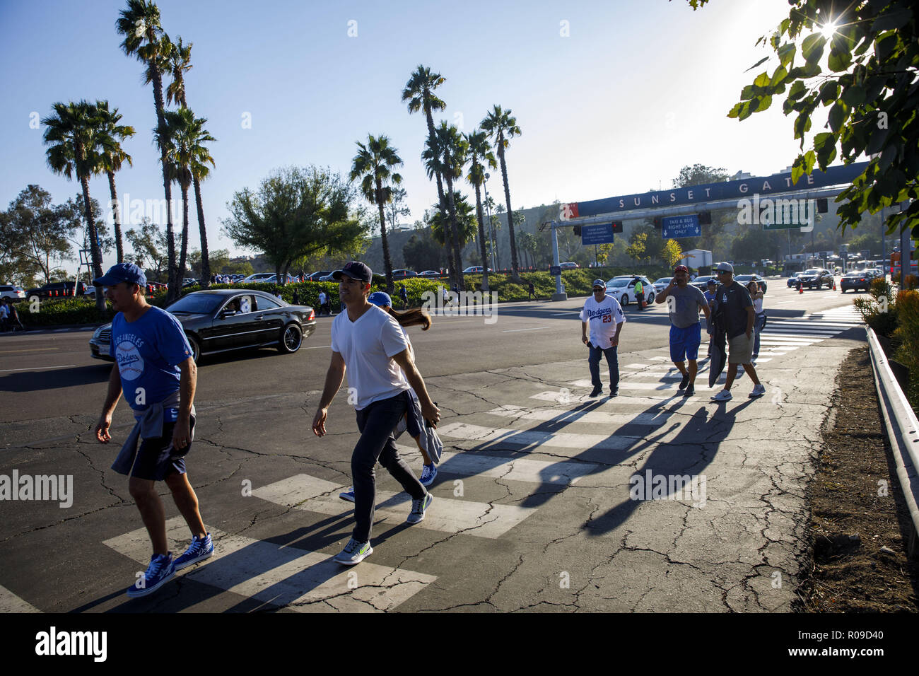 Baseball fans walk up hi-res stock photography and images - Alamy