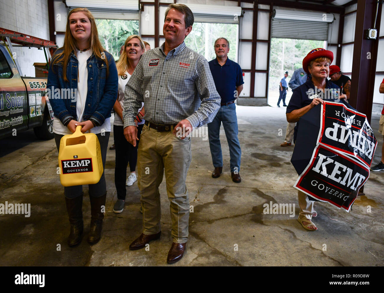 Hinesville, Georgia, USA. 2nd Nov, 2018. Georgia candidate for governor ...