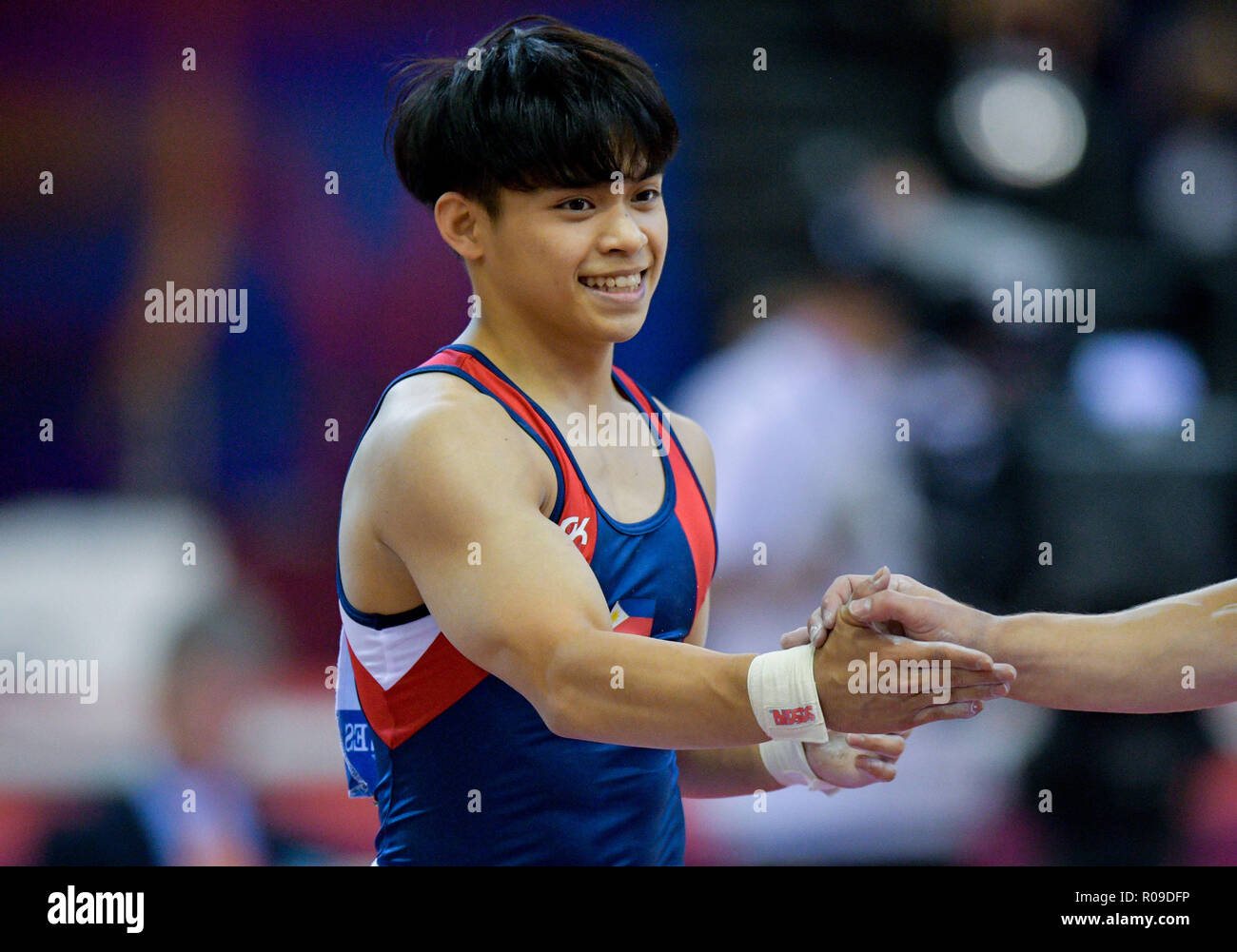 Doha, Qatar. 2nd Nov, 2018. Carlos Edriel Yulo of the Philippines ...