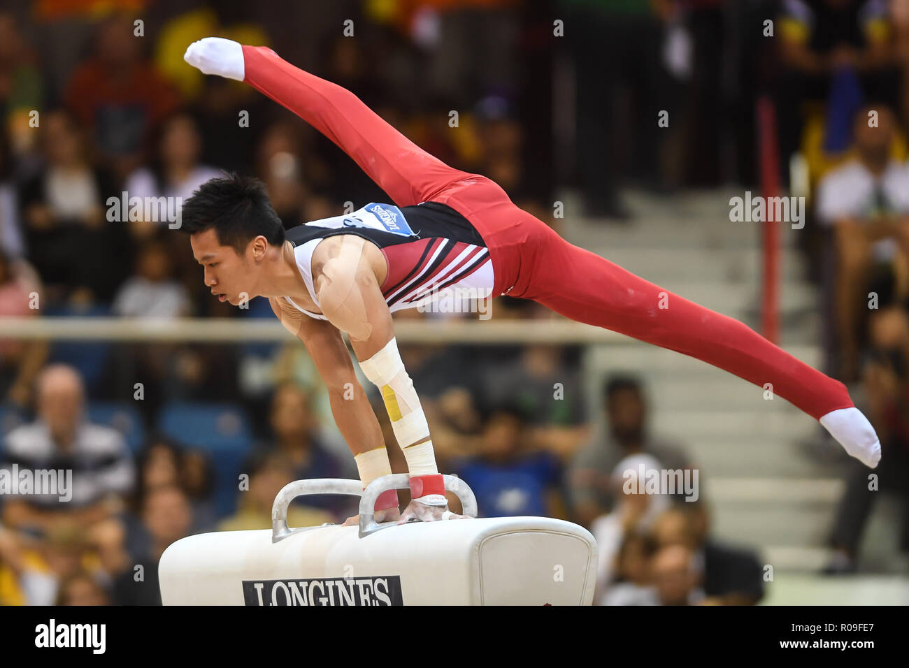 Doha, Qatar. 2nd Jan, 2016. CHIN KAI LEE from Taipei competes on the ...