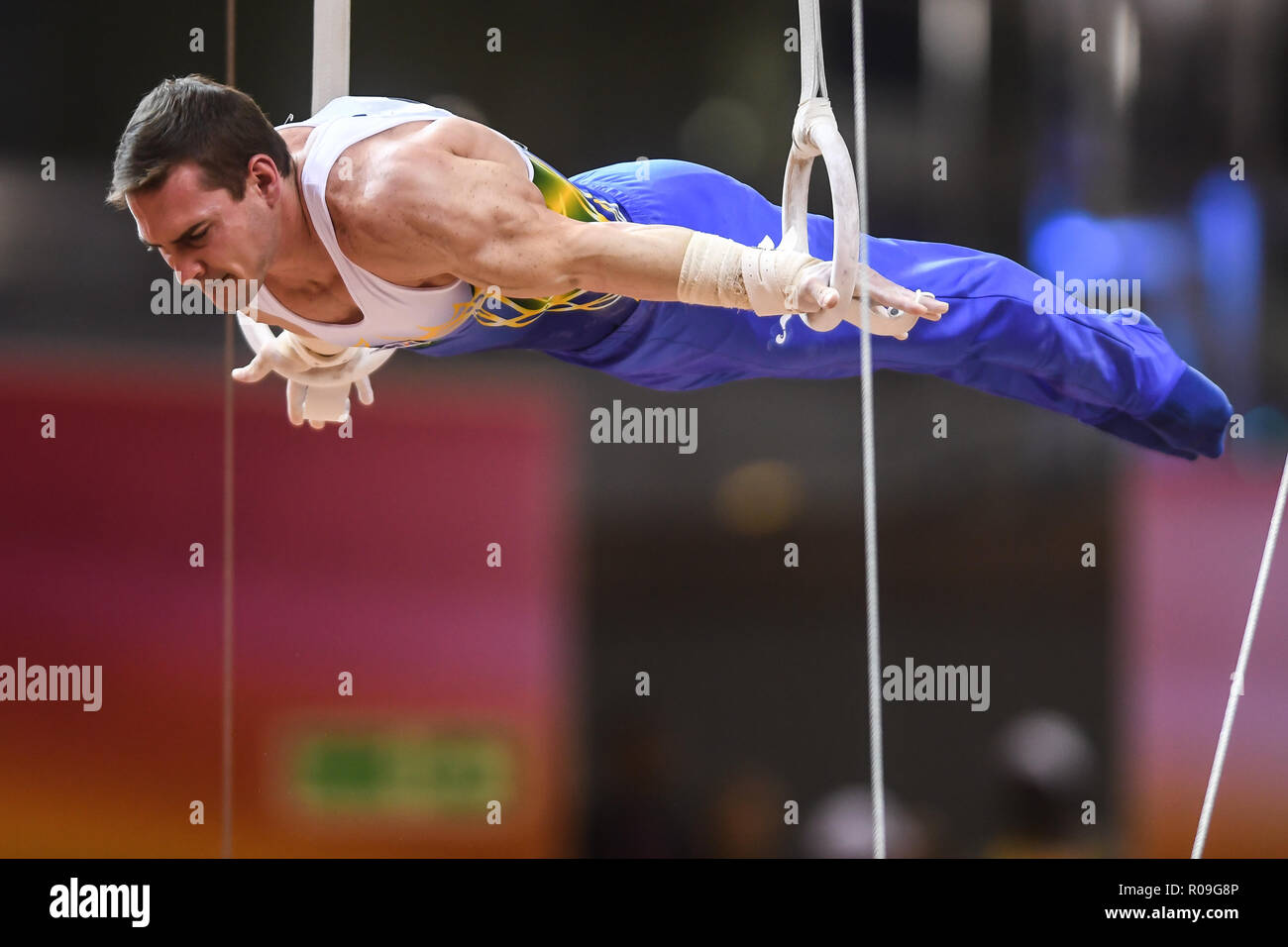 Doha, Qatar. 2nd Jan, 2016. ARTHUR ZANETTI from Brazil performs his ...