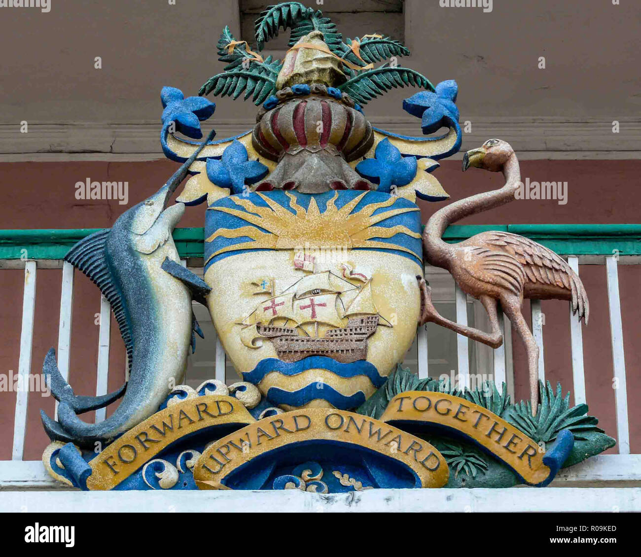 Nassau, New Providence, Bahamas. 16th Jan, 2009. The Coat of Arms of ...