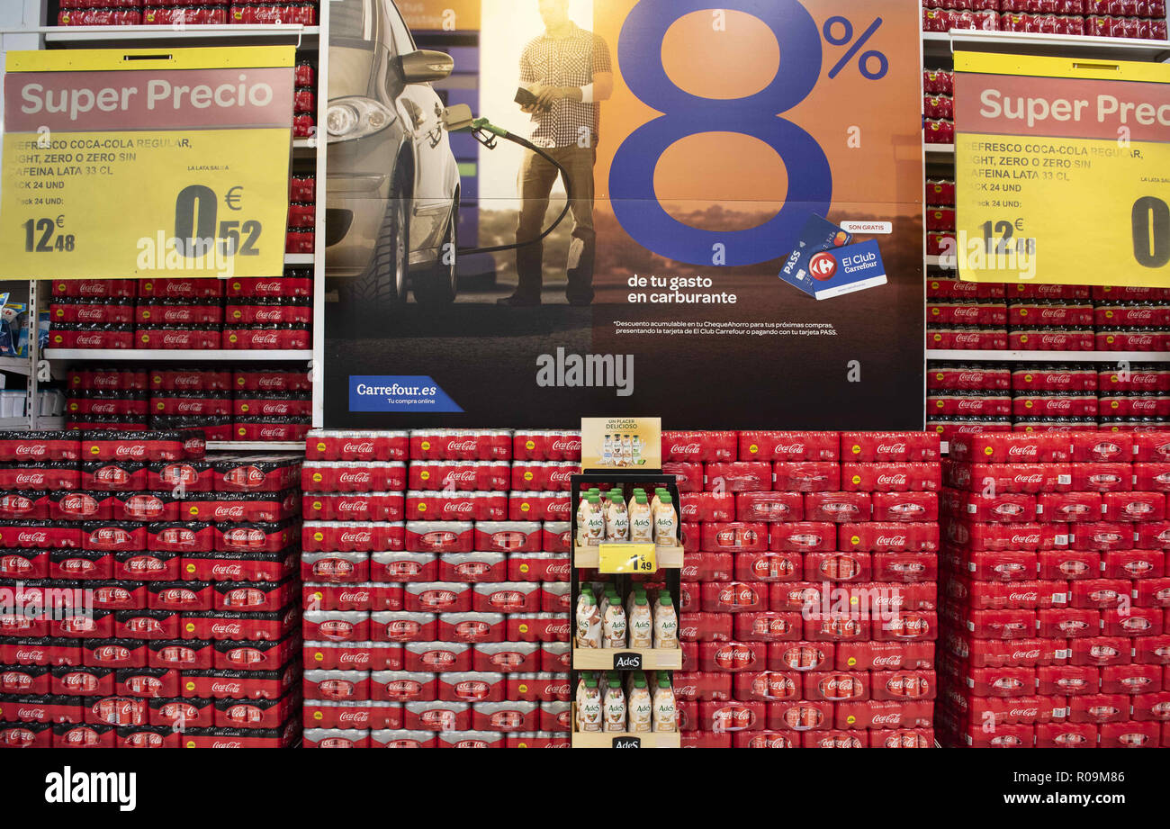 Alicante, Comunidad Valenciana, Spain. 30th Oct, 2018. Coca-Cola ...