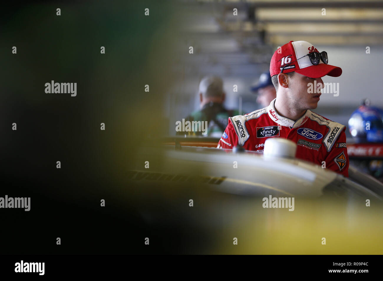 Ft. Worth, Texas, USA. 2nd Nov, 2018. Ryan Reed (16) hangs out in the ...