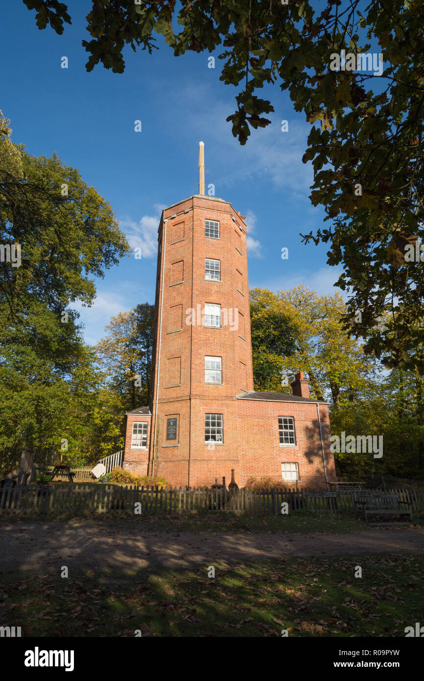 Chatley Heath Semaphore Tower, a landmark that was built as part of the ...