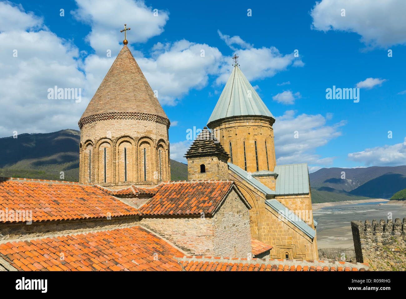 Ananuri castle complex on the Aragvi River in Georgia, Europe Stock ...