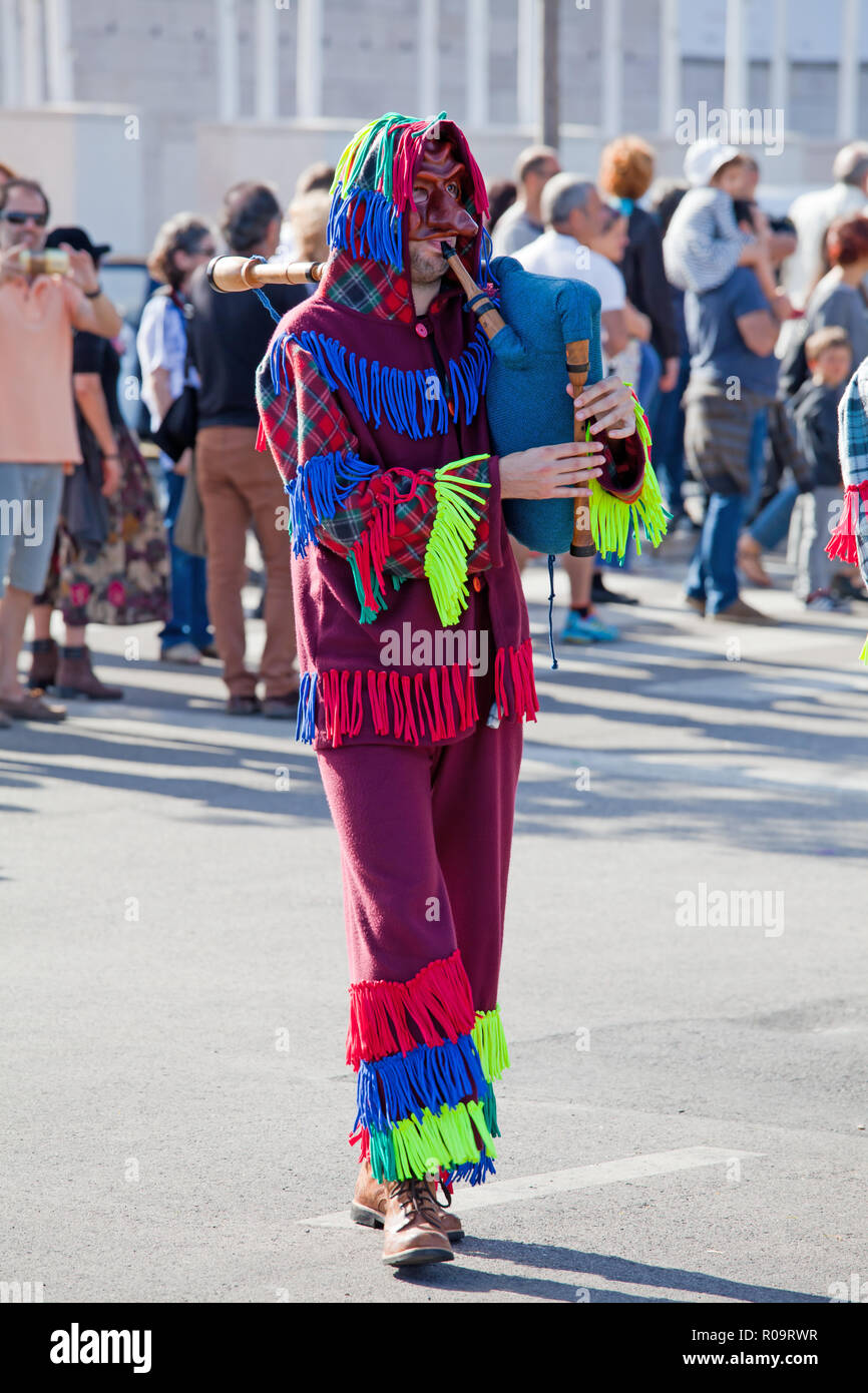 Parade of costumes and traditional masks of Iberia at the XII ...