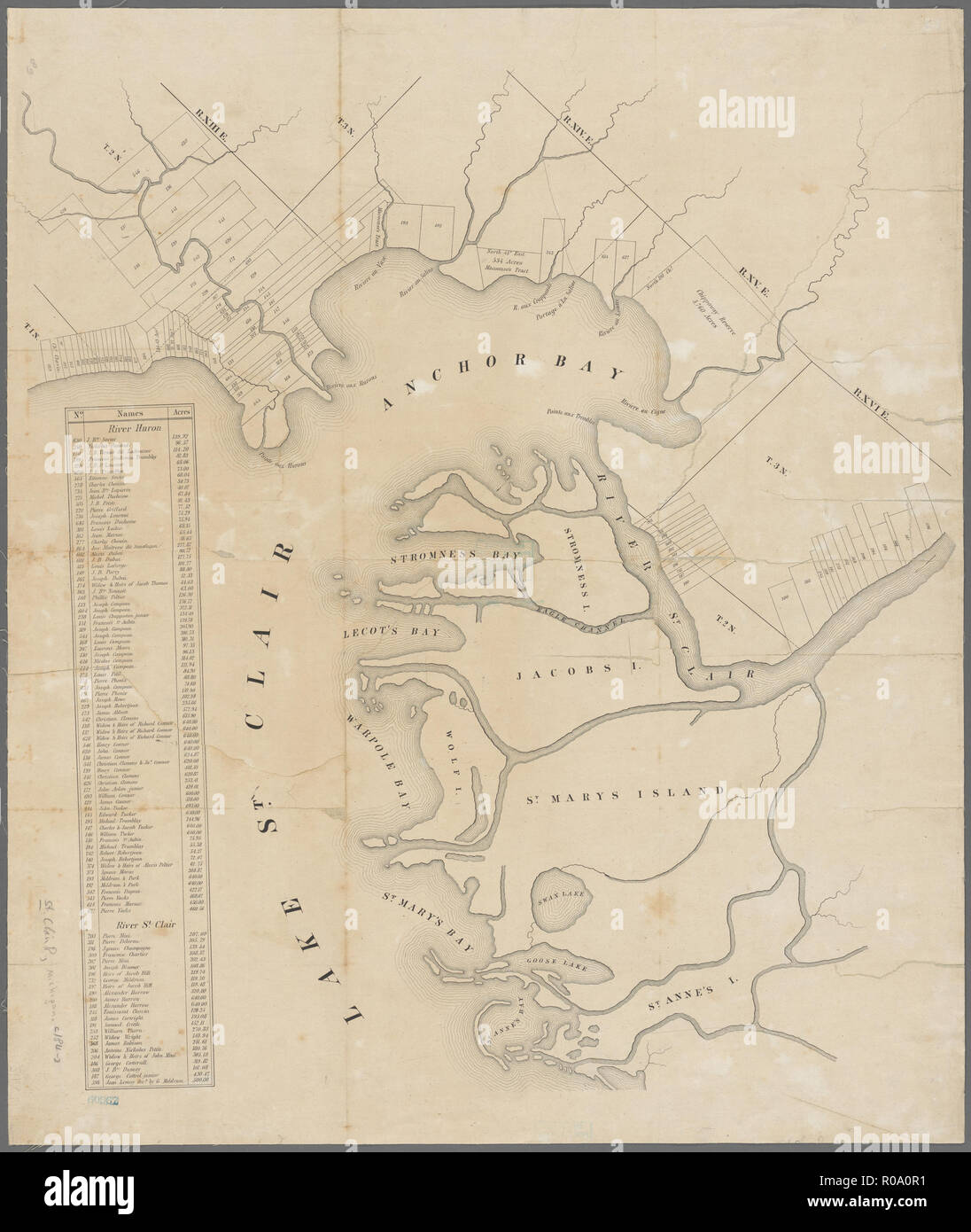 vintage landscape map Stock Photo - Alamy