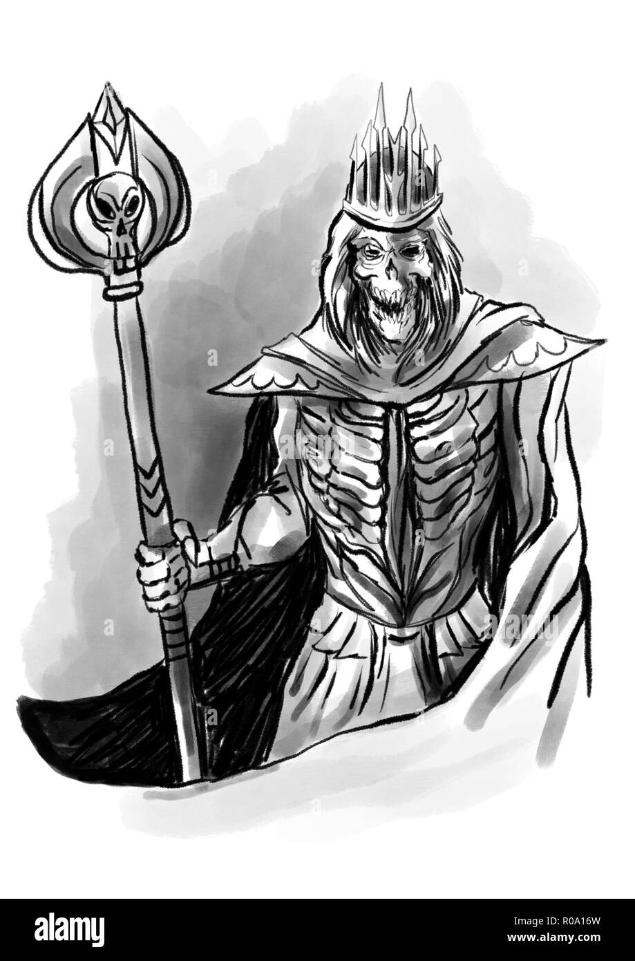 illustration of a demonic character Stock Photo - Alamy