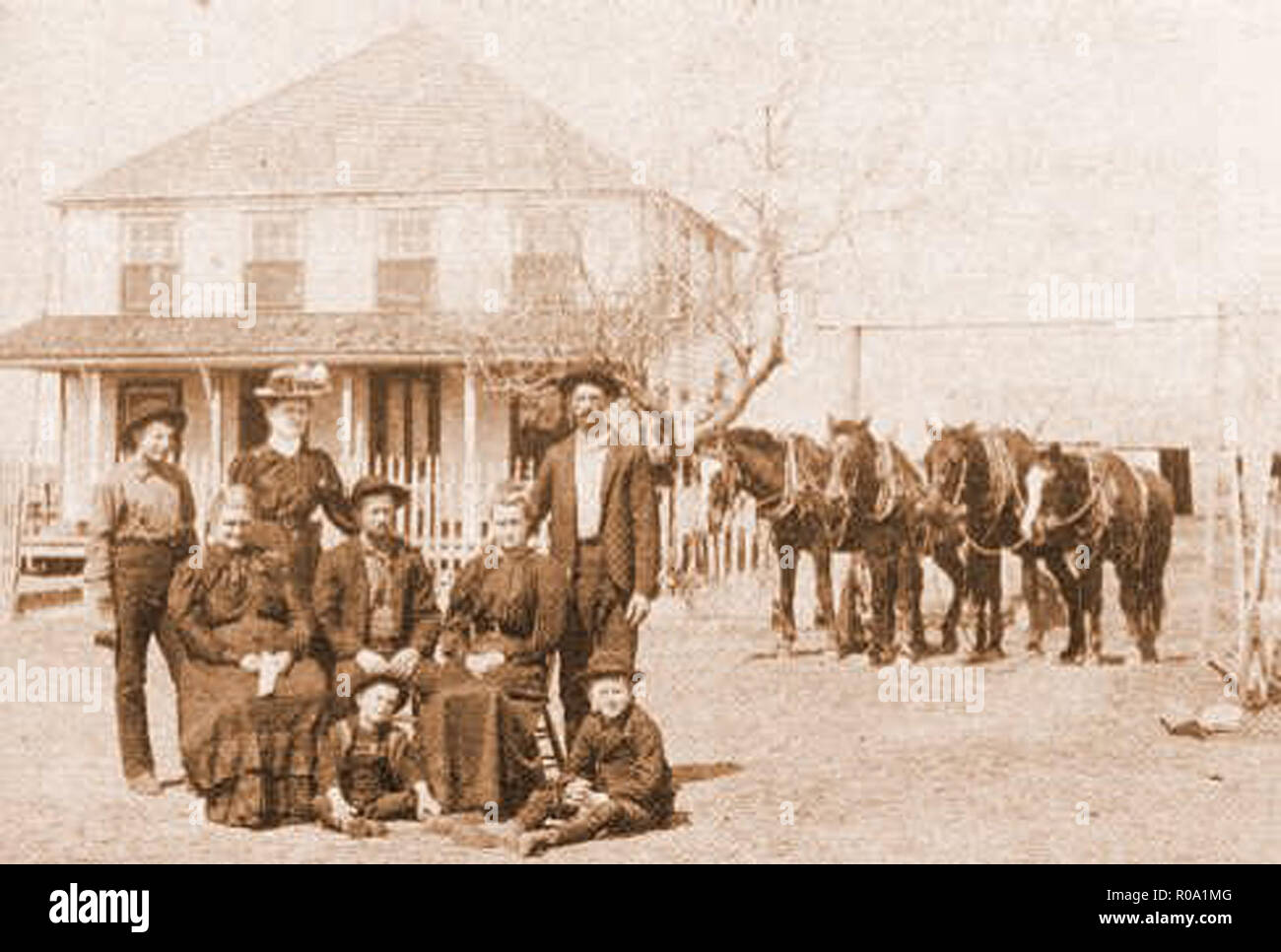 vintage wild western photograph, historic and museum quality Stock ...