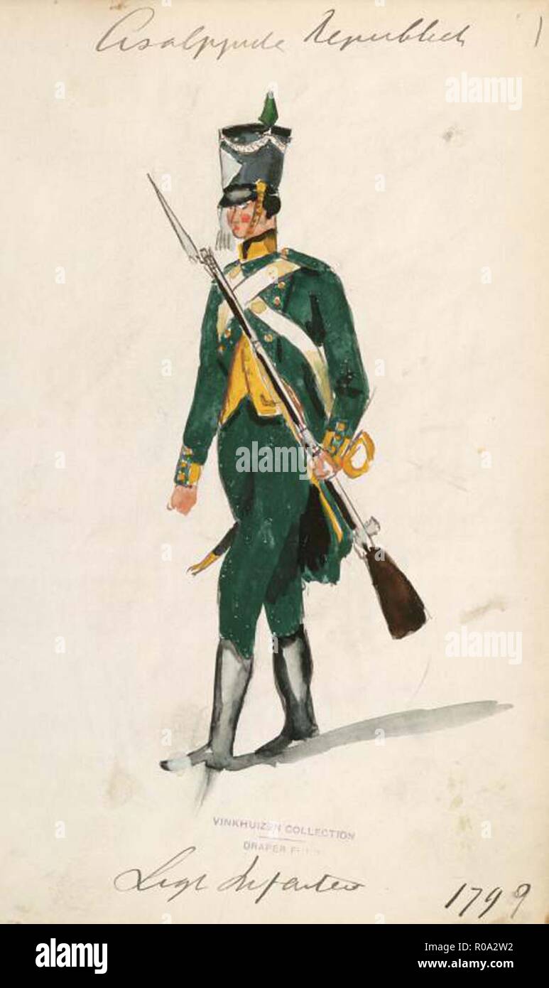 vintage italian army illustration Stock Photo - Alamy