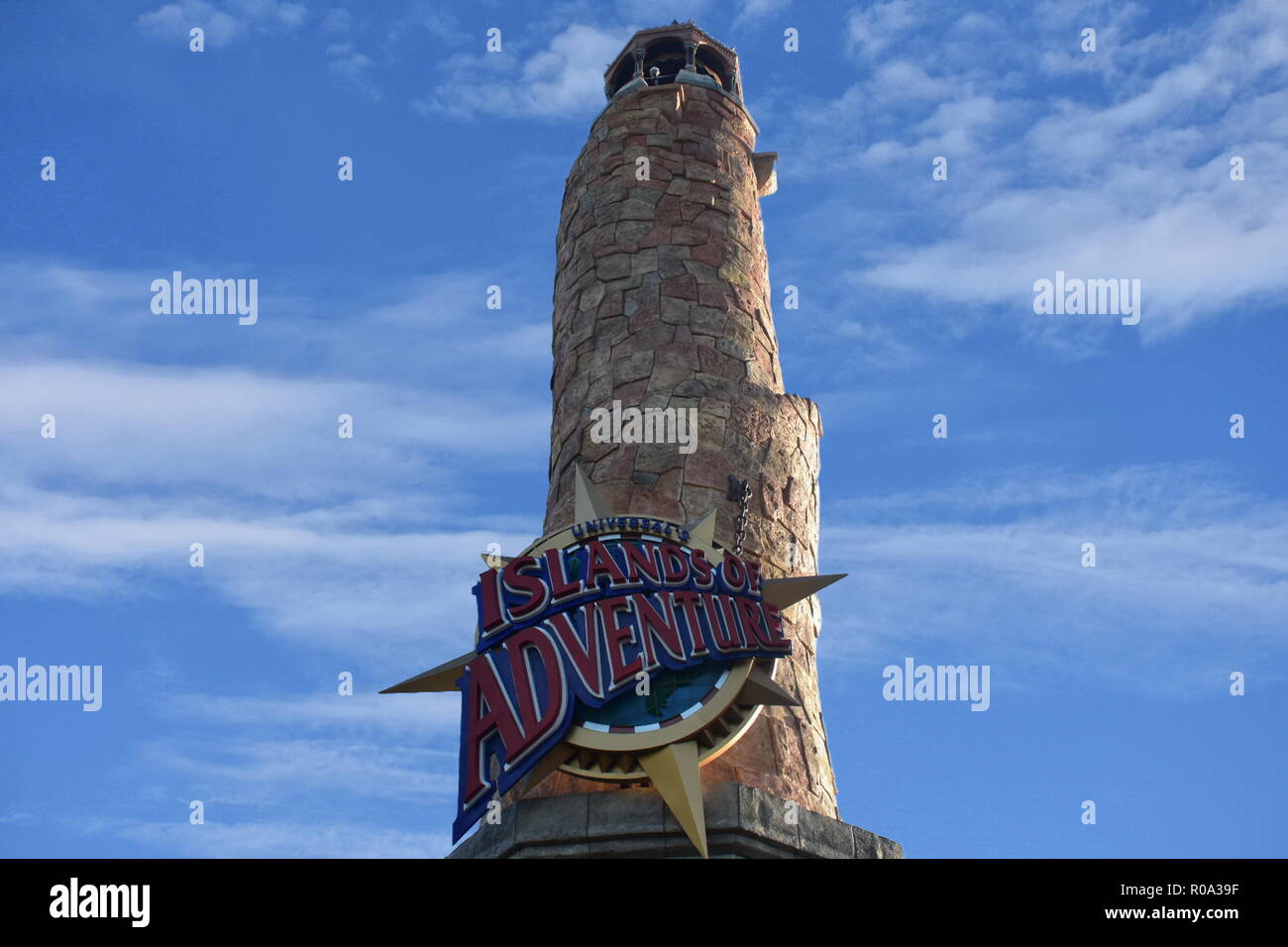 Orlando, Florida. October 19, 2018 Island of Adventure sign in ...