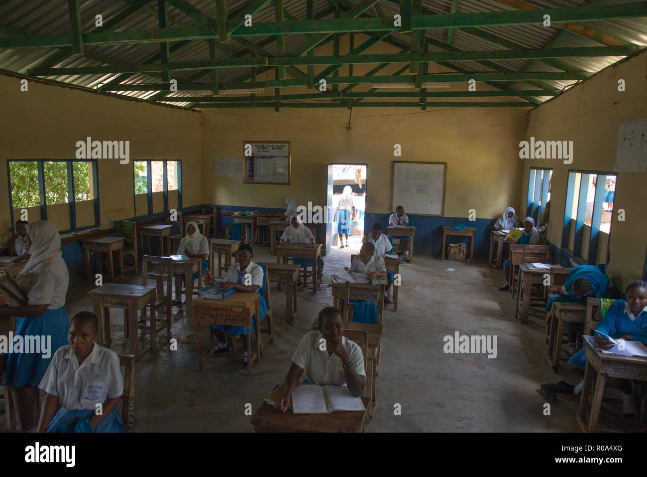 classroom with schoolgirls in Kenya, Africa Stock Photo - Alamy