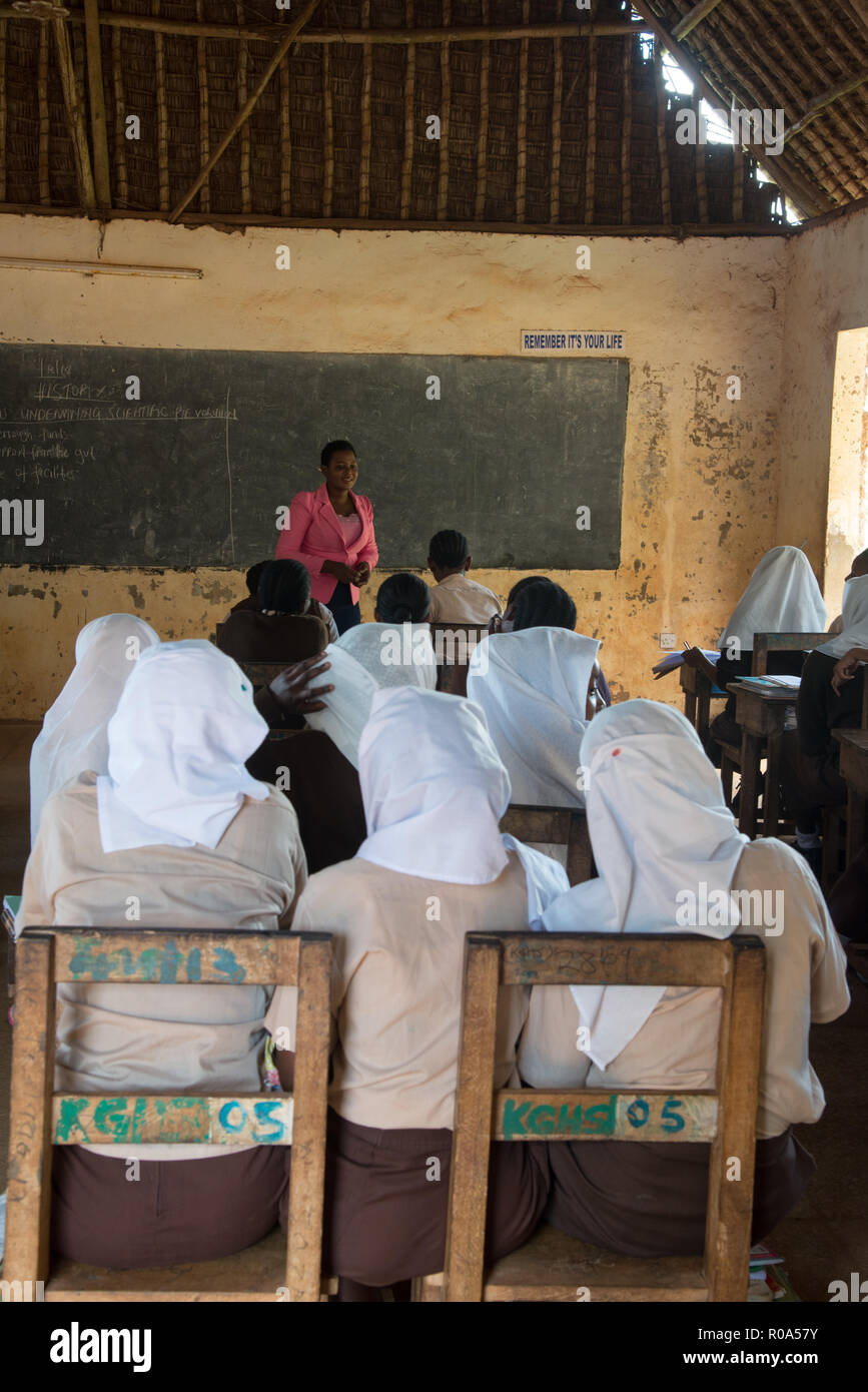 classroom with schoolgirls in Kenya, Africa Stock Photo - Alamy