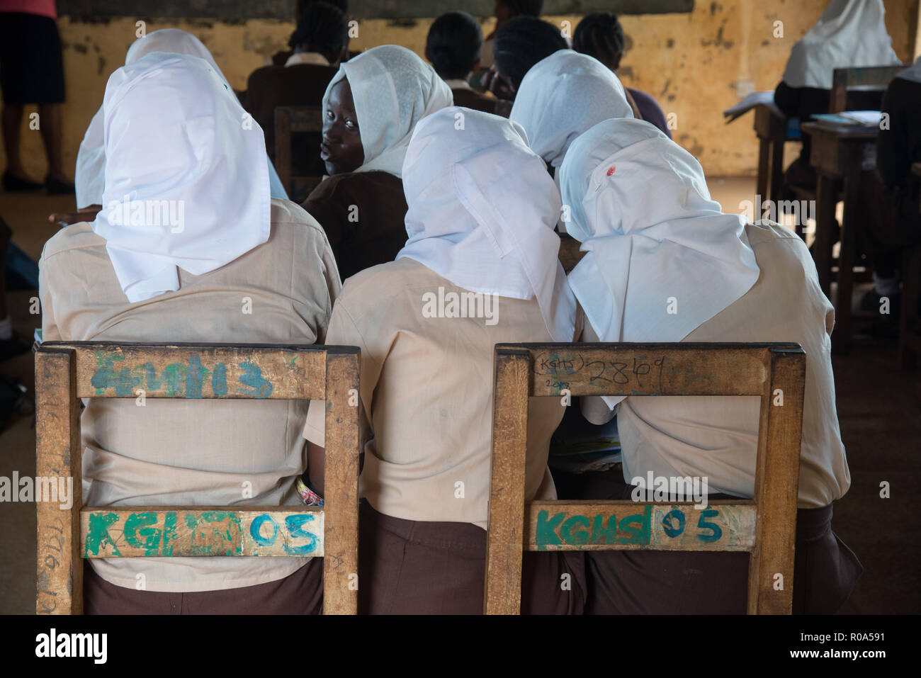 classroom with schoolgirls in Kenya, Africa Stock Photo - Alamy