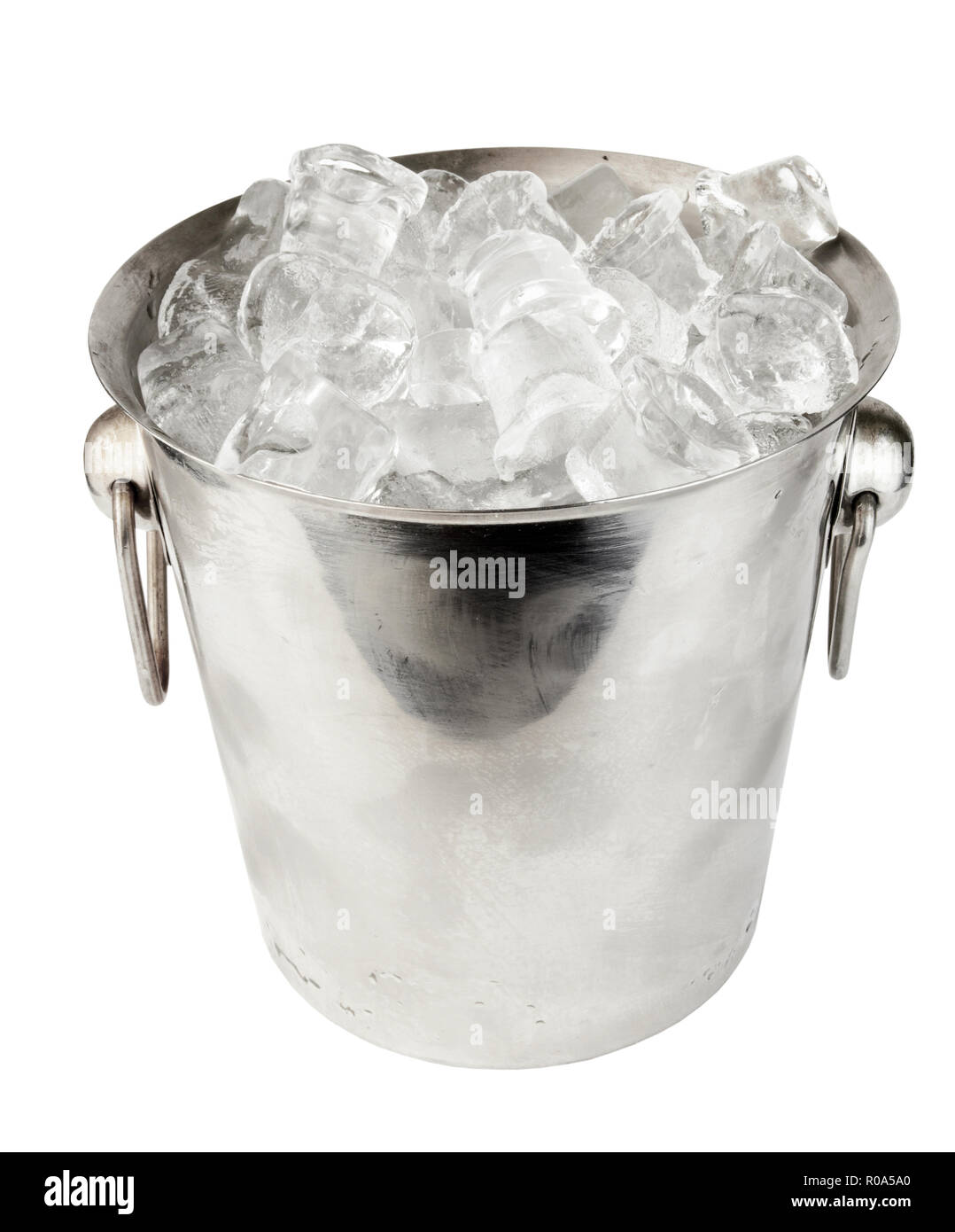 ice bucket on white background Stock Photo - Alamy